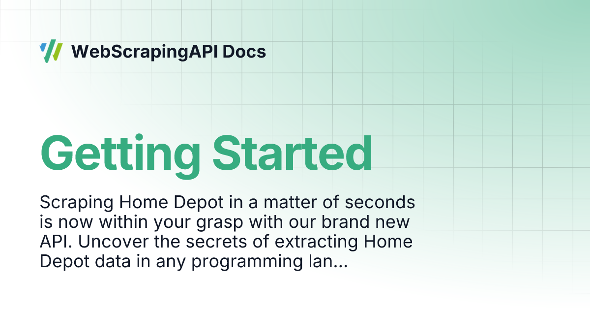 Getting Started | WebScrapingAPI Docs