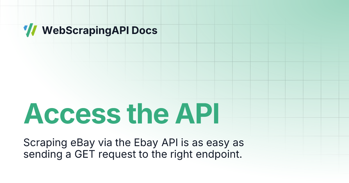 Access the API | WebScrapingAPI Docs