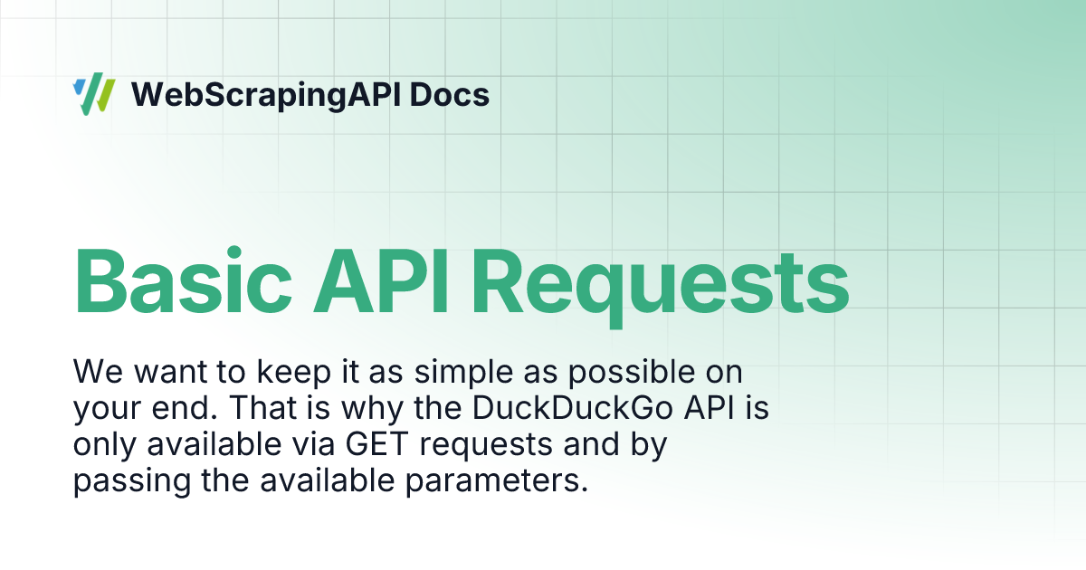 Basic API Requests | WebScrapingAPI Docs