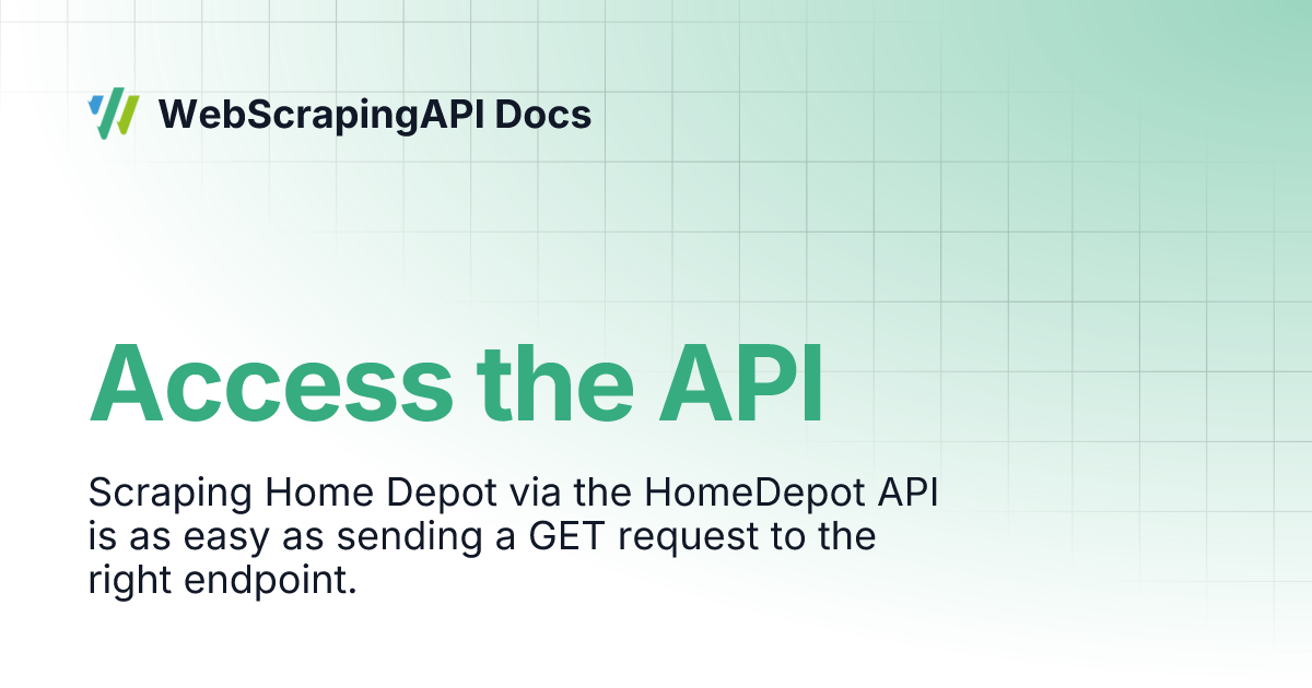 Access the API | WebScrapingAPI Docs